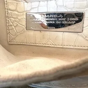 VBH Manila | Bags | Vbh Manila Crocodilealligator Leather Envelope ...